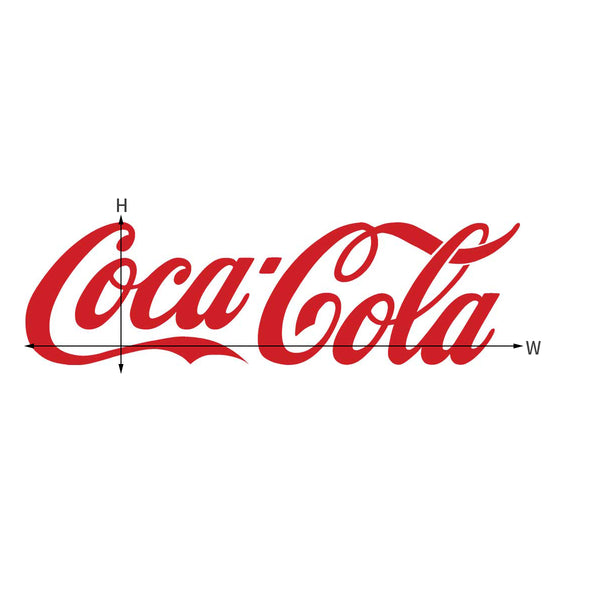 Coca-Cola Script vinyl decal, Stickers Die Cut – RoyalWallSkins